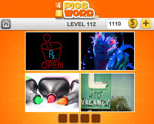 Neon | What's The Word Answers | Whats The Word Cheats